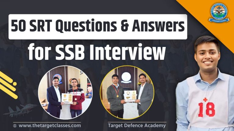 50 SSB SRT Questions with Answers: Best Preparation Guide for SSB ...
