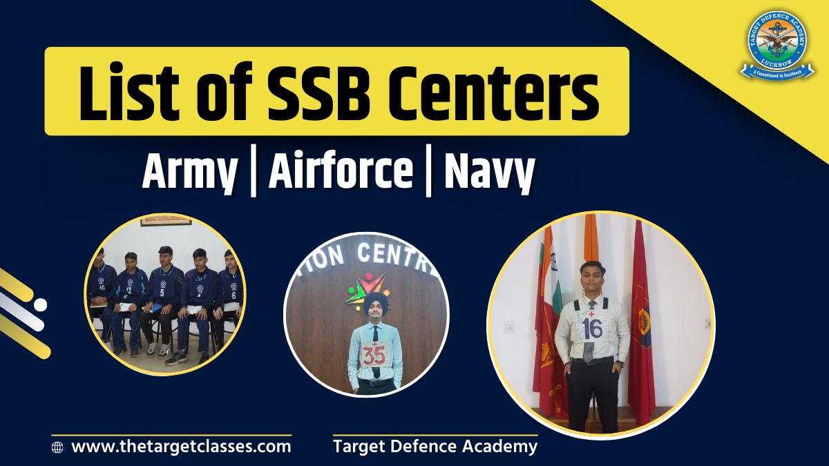 Complete List of SSB Centers in India – Locations & Selection Boards - Target Defence Academy