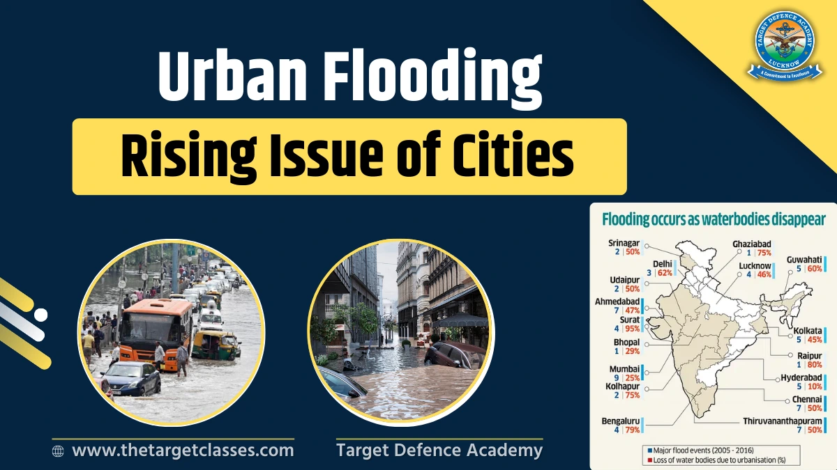 Urban Flooding: Rising Issue of Cities - Target Defence Academy