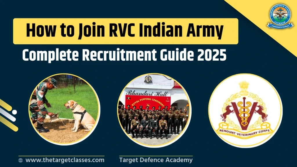 How to Join RVC Indian Army – Complete Recruitment Guide 2025 - Target ...