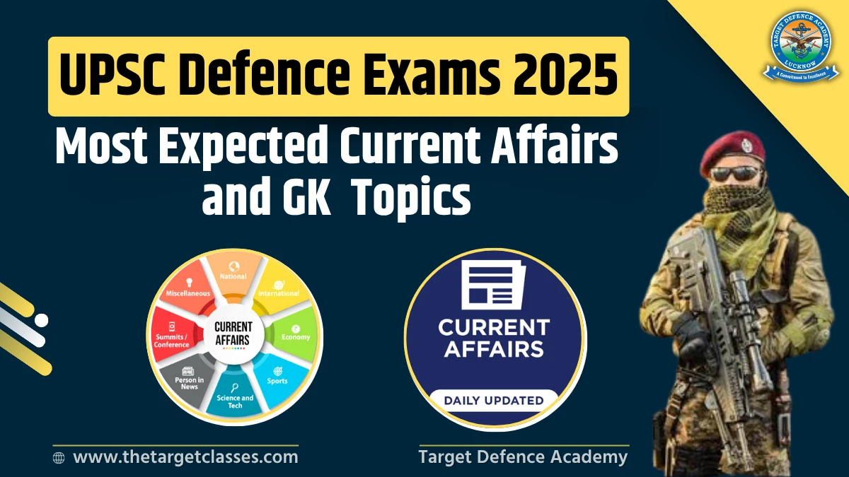 UPSC Defence Exams 2025: Most Expected GK and Current Affairs Topics ...