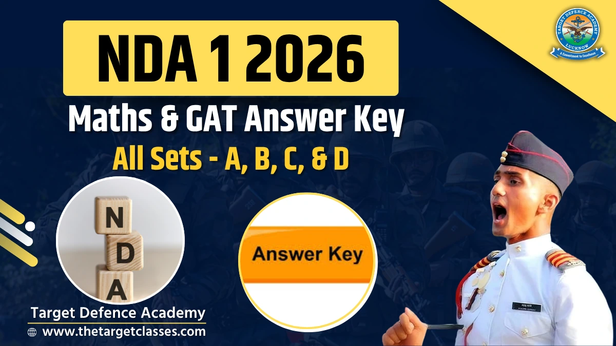 NDA 1 2026 Answer Key PDF | NDA Paper solution Maths and GAT