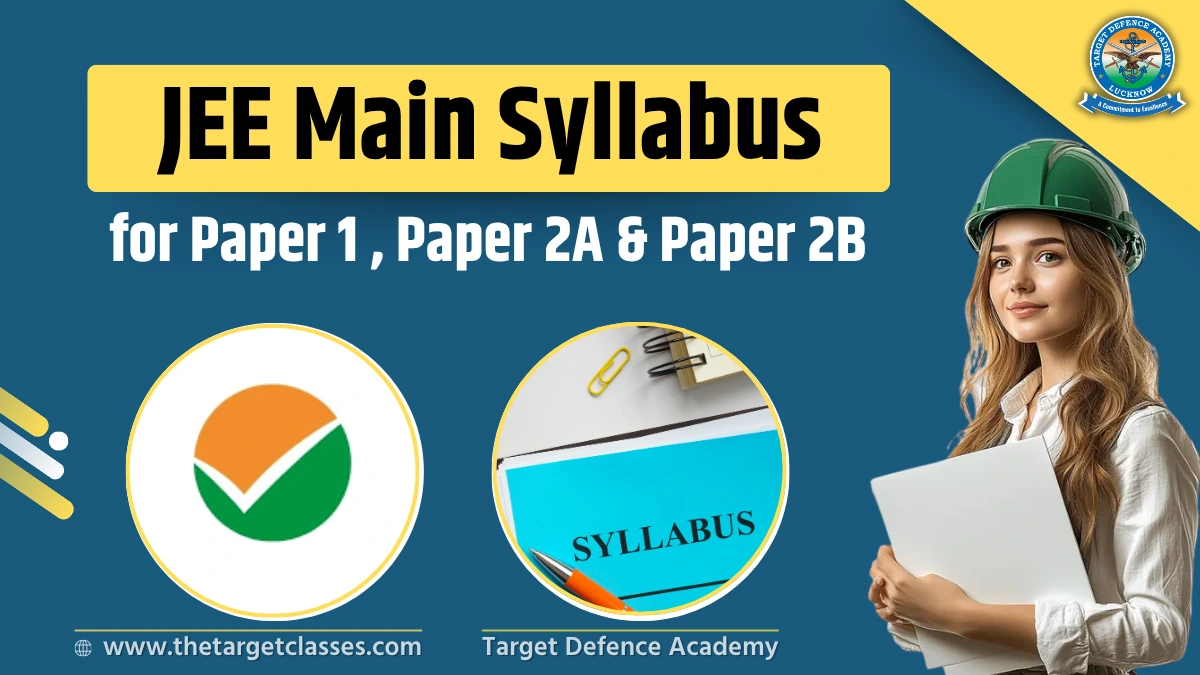 JEE Main 2026 Syllabus PDF - Target Defence Academy
